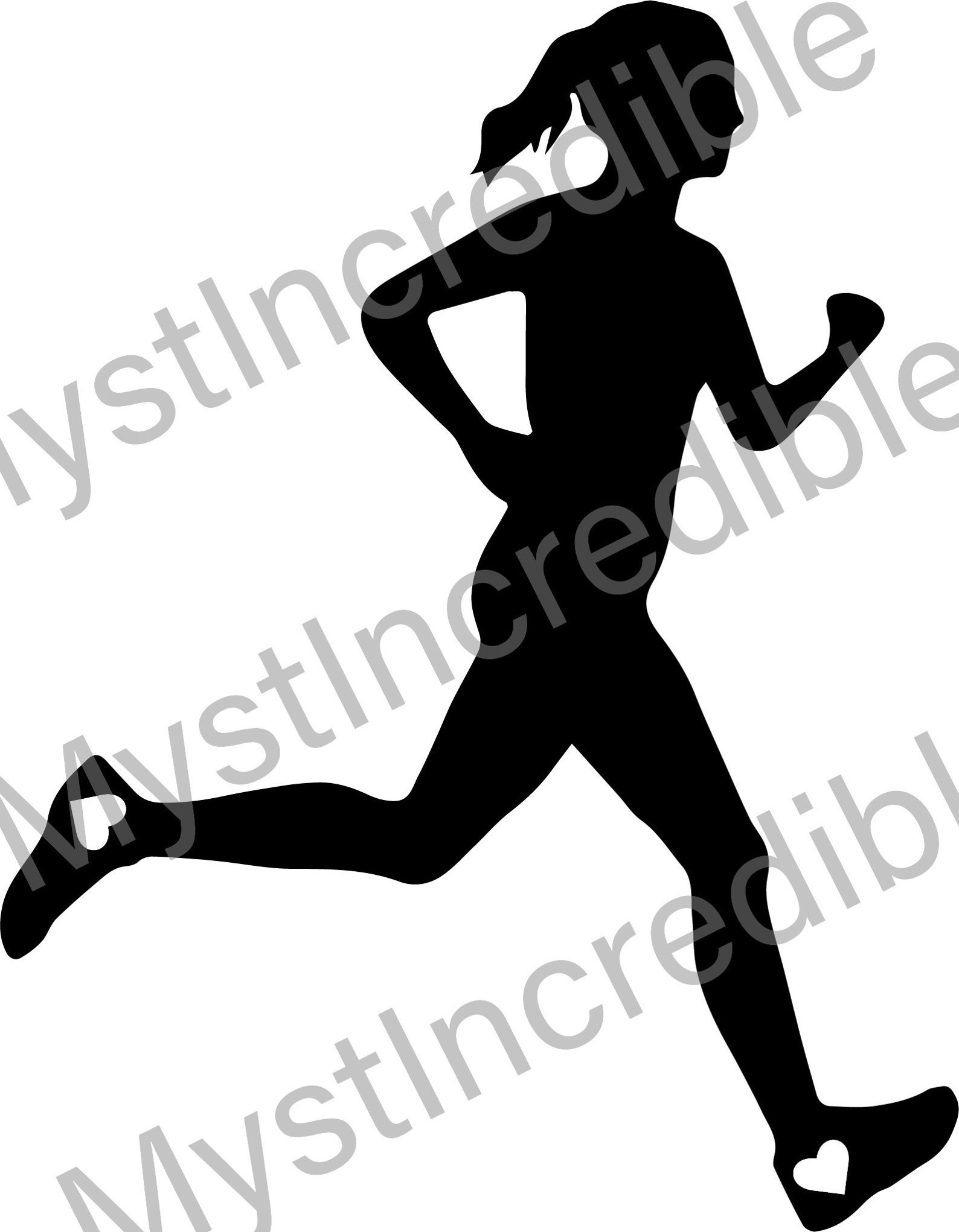 Running Girl Vinyl Decal Sticker - Mignon - Etsy France
