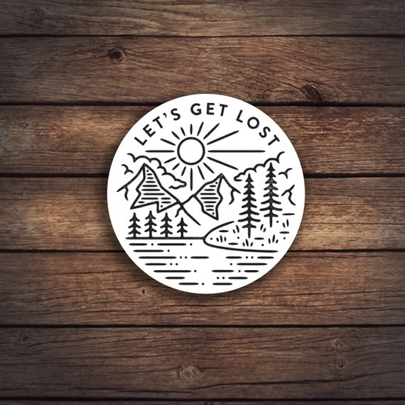 Let's Get Lost Sticker - Etsy