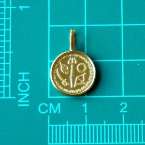 22K Solid Gold Panchayudha & Famous Doctrine of All Buddhas With ...