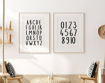 Abc Alphabet Poster - Etsy