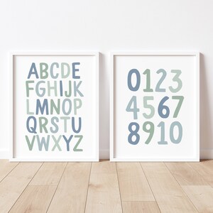 Alphabet Poster, ABC Poster, Playroom Decor, Classroom Decor ...