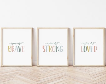 You Are Brave Poster - Etsy