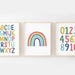 Classroom Decor Set of 3 Alphabet Poster Numbers Poster - Etsy