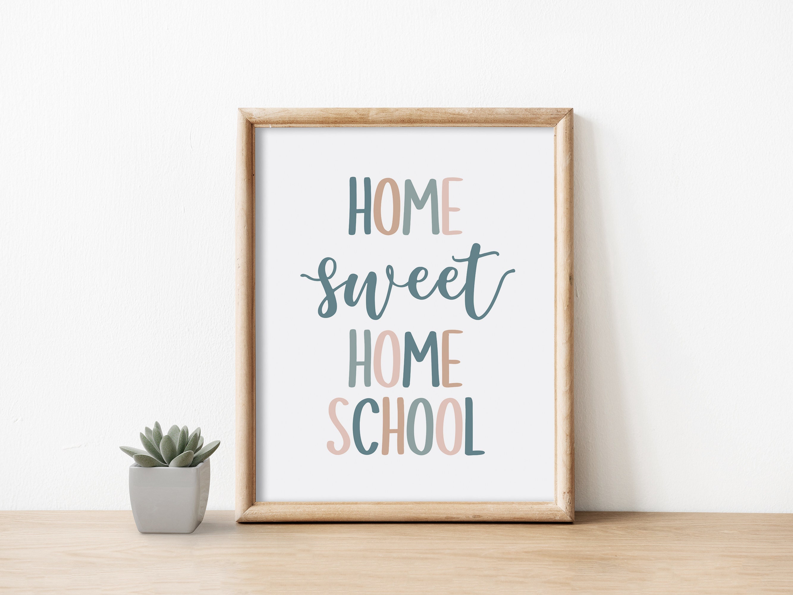 Home Sweet Homeschool Printable, Homeschool Wall Art, Educational ...
