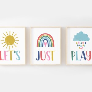 Let's Just Play Let's Just Play Print Girls Playroom - Etsy