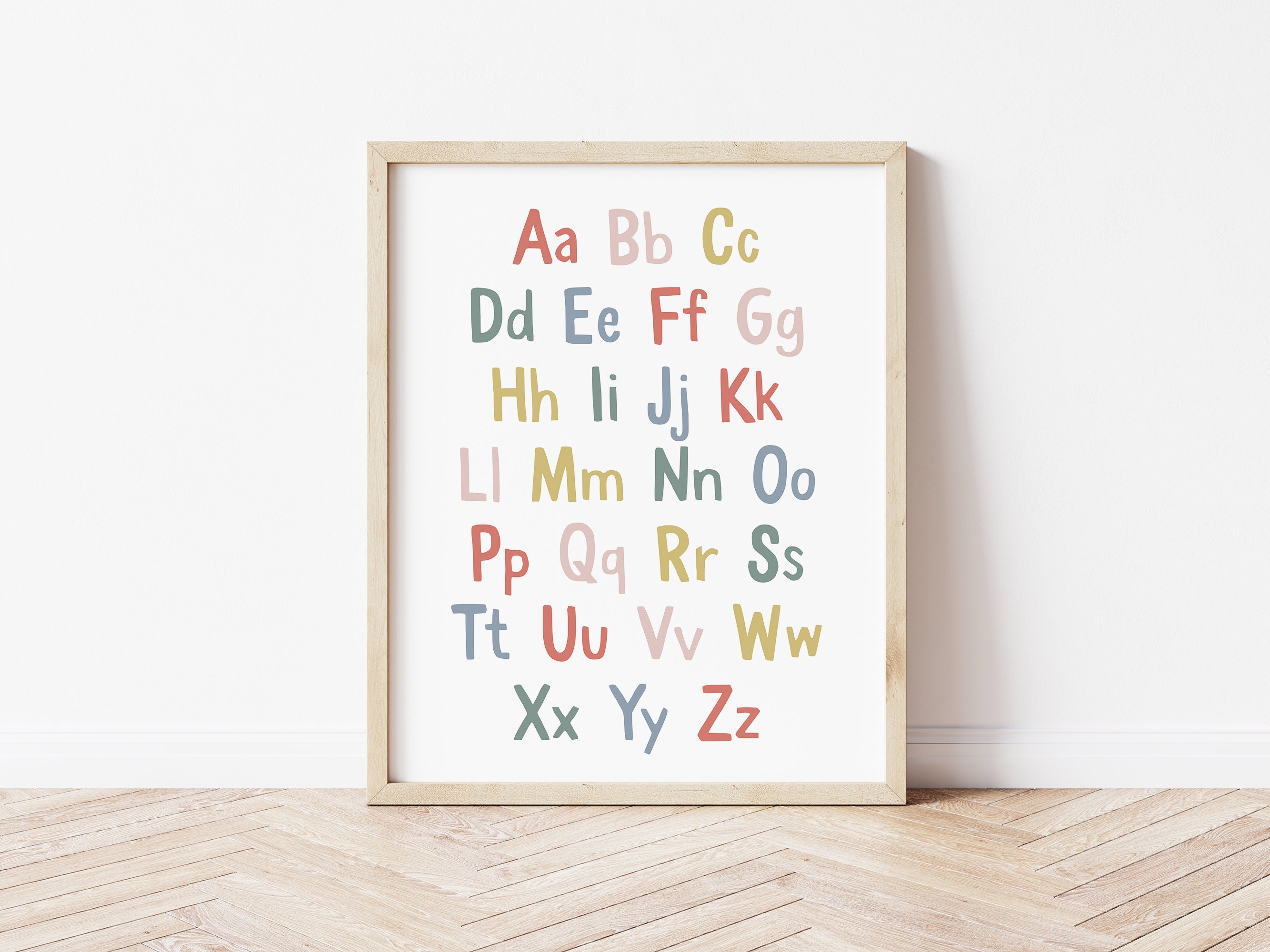 Classroom Decor Set of 3, Alphabet Poster, Shapes Print, Numbers Poster ...