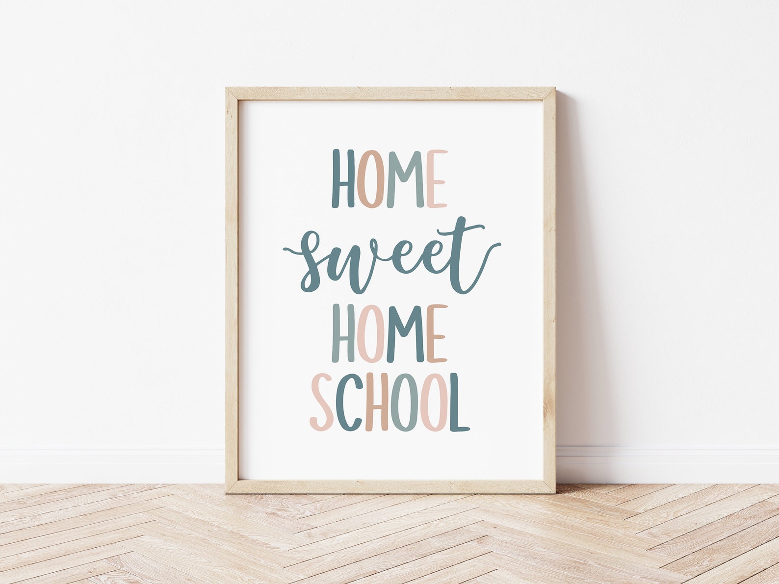 Home Sweet Homeschool Printable, Homeschool Wall Art, Educational ...