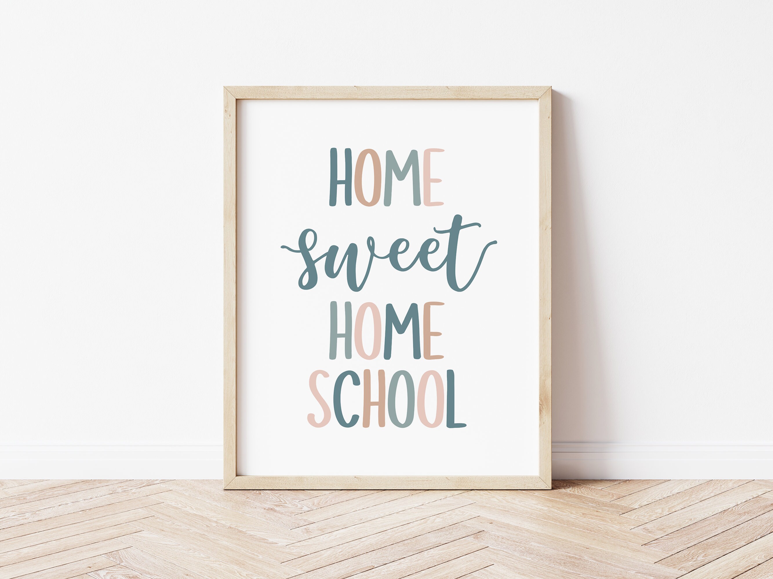 Home Sweet Homeschool Printable, Homeschool Wall Art, Educational ...