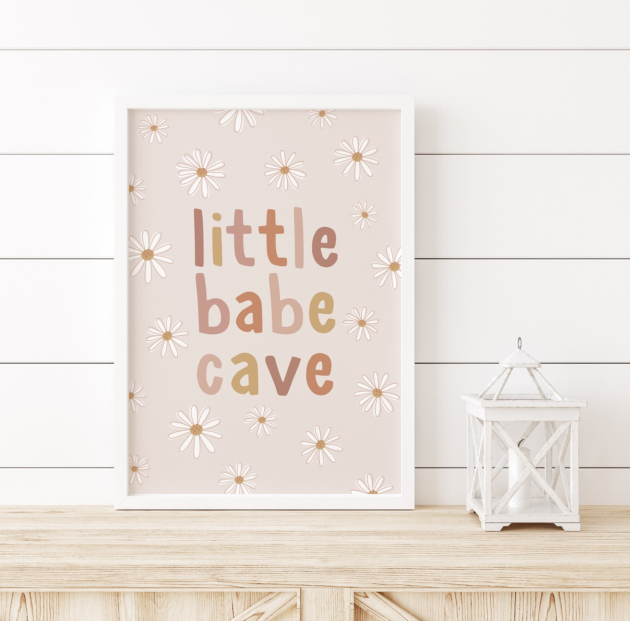 Little Babe Cave Print, Boho Nursery Print, Girls Nursery Print ...