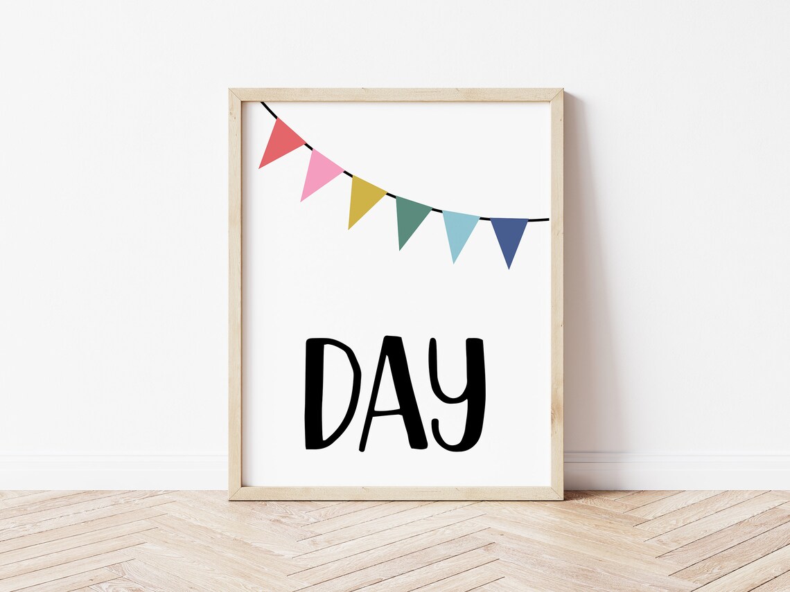 Play All Day Set of 3 Prints, Play All Day Printable, Playroom Decor ...
