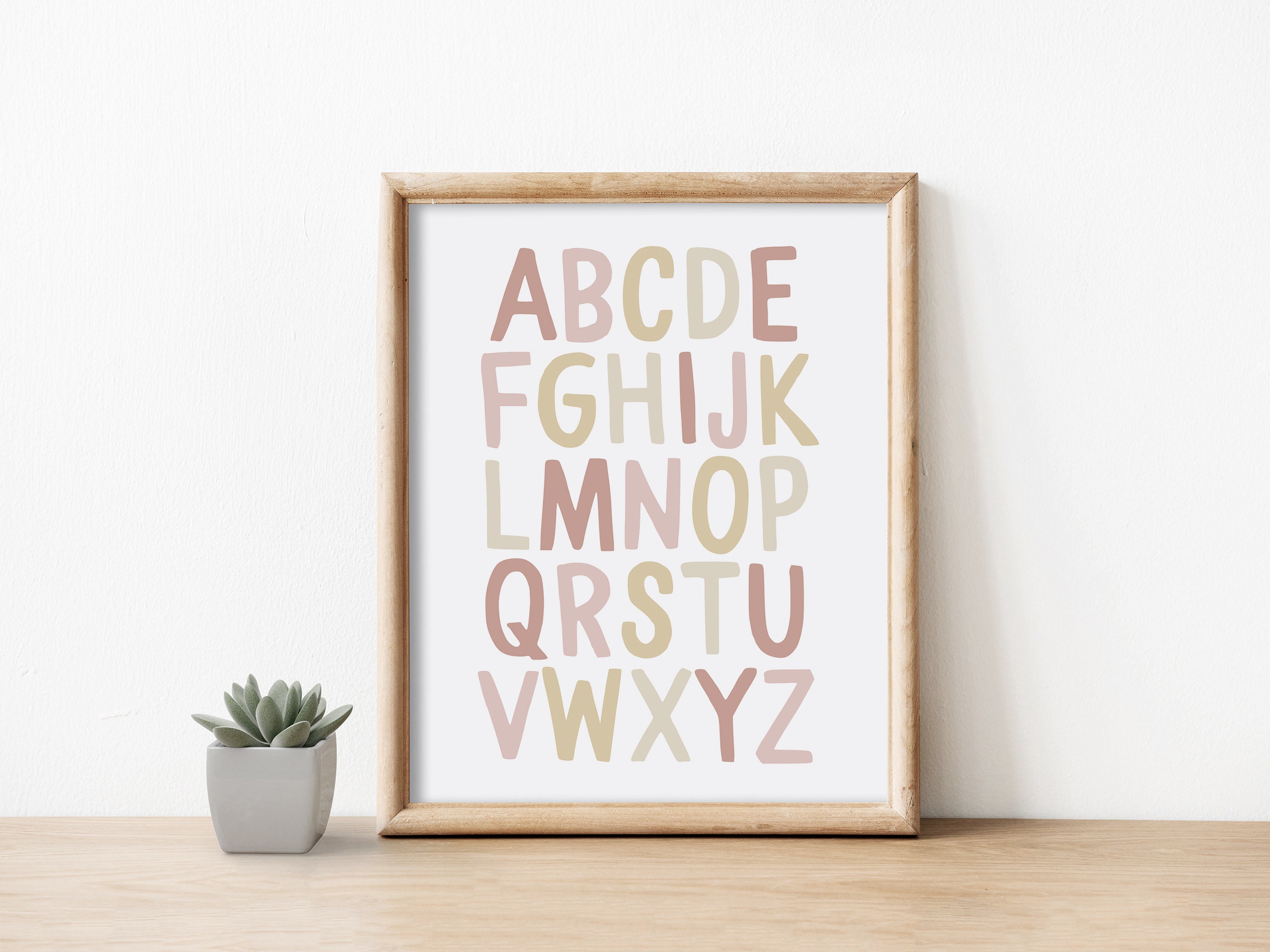 Alphabet Poster, ABC Poster, Numbers Poster, 123 Print, Educational ...