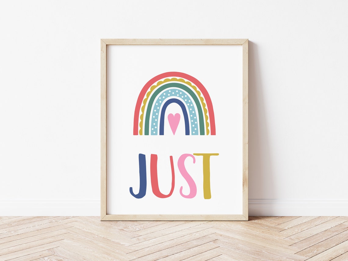 Let's Just Play Let's Just Play Print Girls Playroom | Etsy