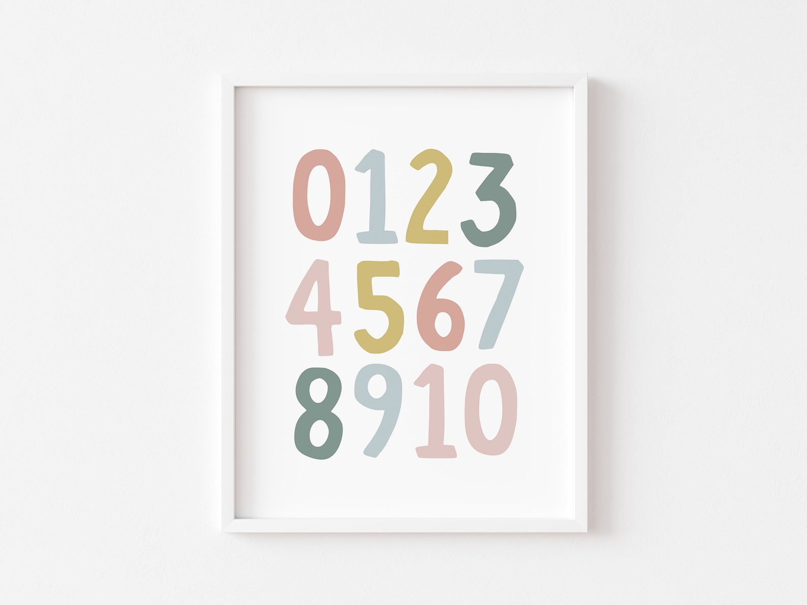 Alphabet Poster ABC Poster Numbers Print Lets Read Lets - Etsy