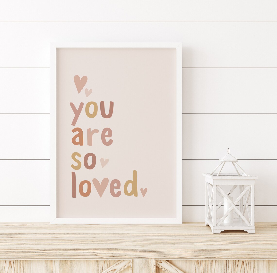 You Are so Loved Print, You Are so Loved Poster, Boho Nursery Print ...