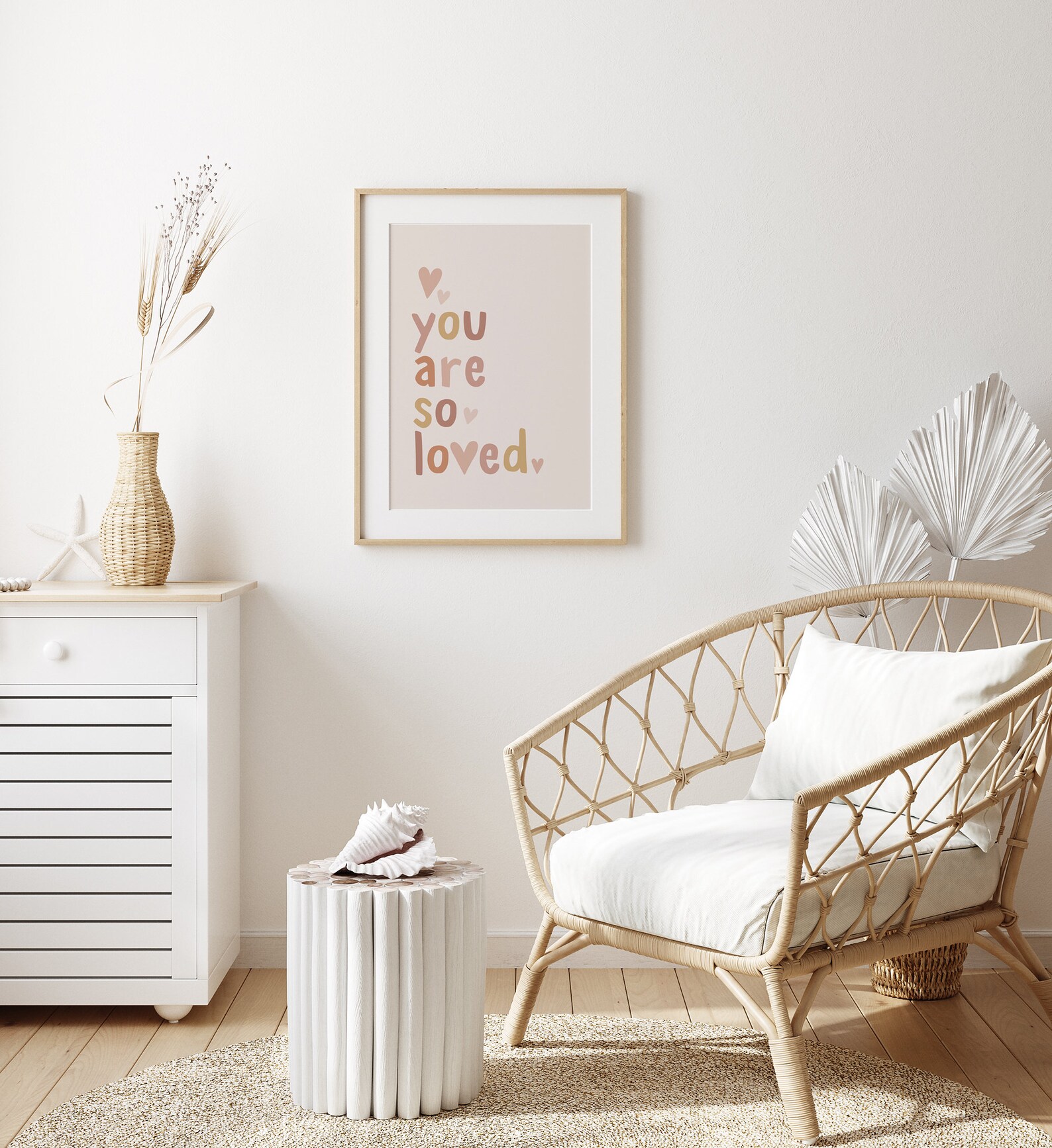 You Are so Loved Print, You Are so Loved Poster, Boho Nursery Print ...