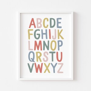 Classroom Decor Set of 3, Alphabet Poster, Shapes Print, Numbers Poster ...