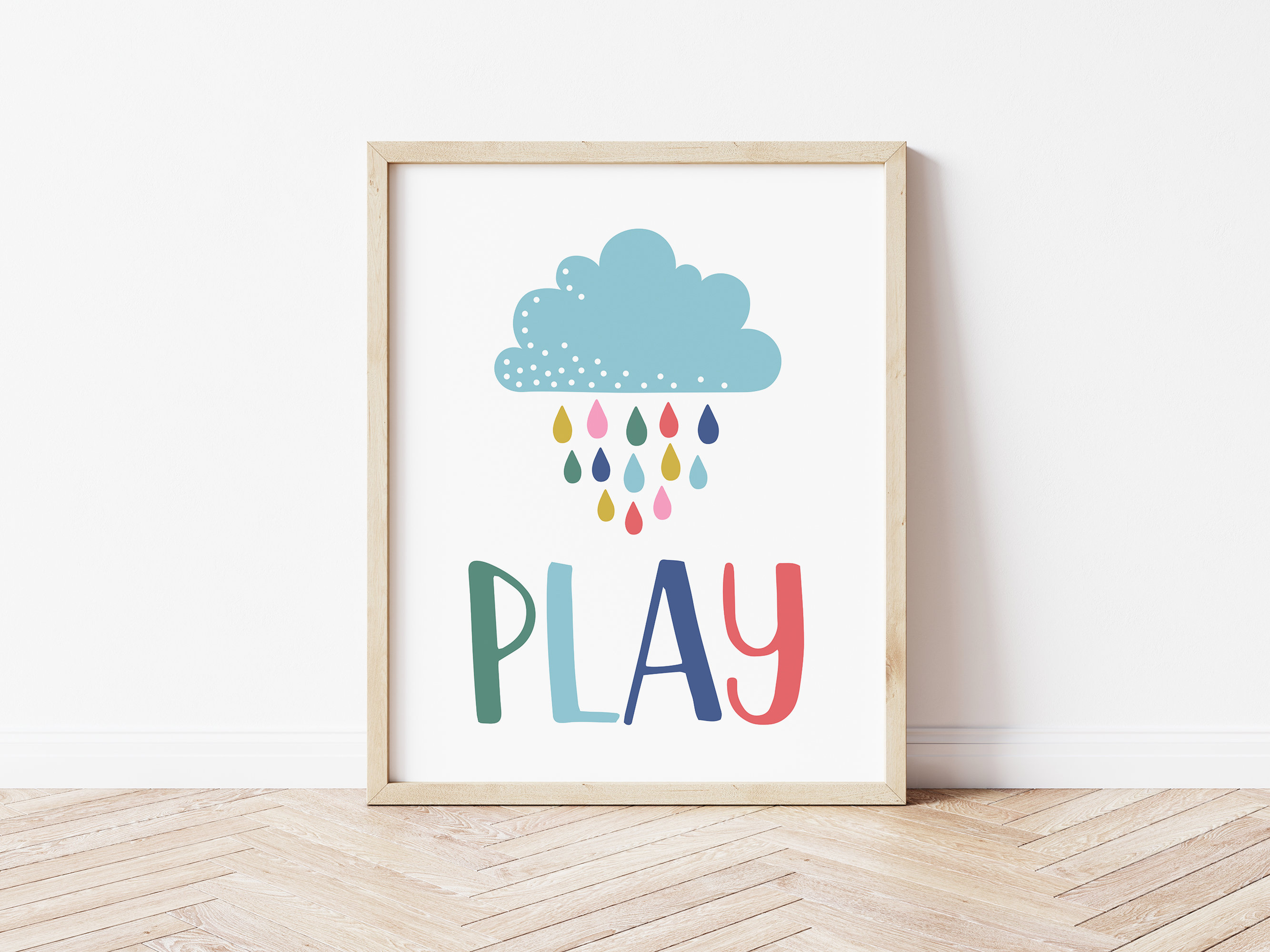 Let's Just Play Let's Just Play Print Girls Playroom | Etsy