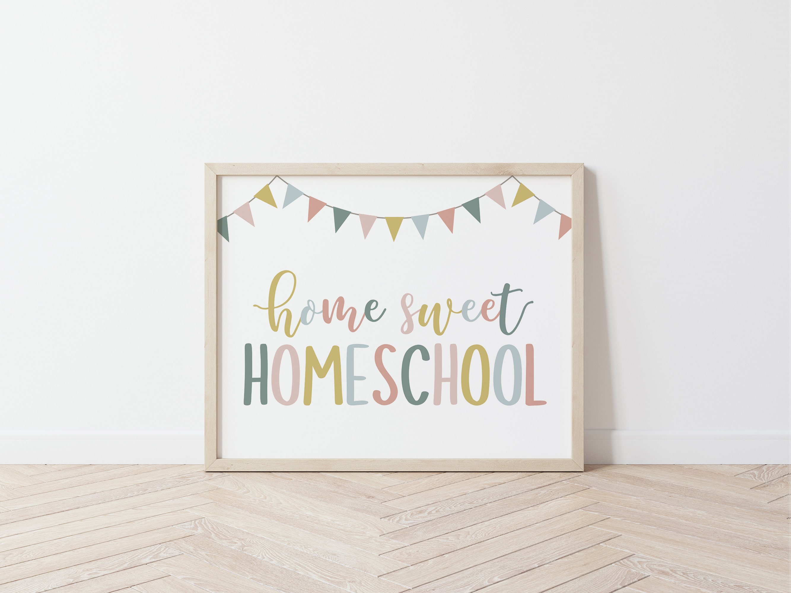Home Sweet Homeschool Sign, Homeschool Wall Art, Home Sweet Homeschool ...