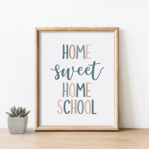 Home Sweet Homeschool Printable, Alphabet Poster, Numbers Poster ...