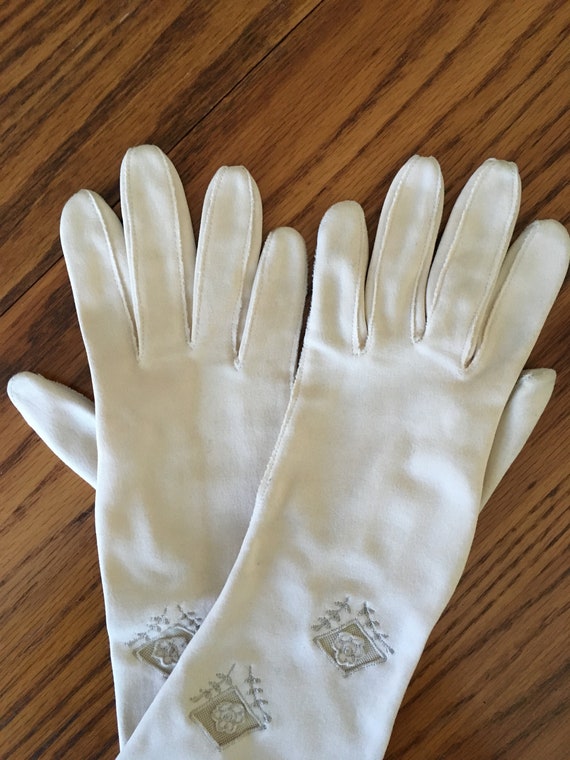 Cotton evening gloves store