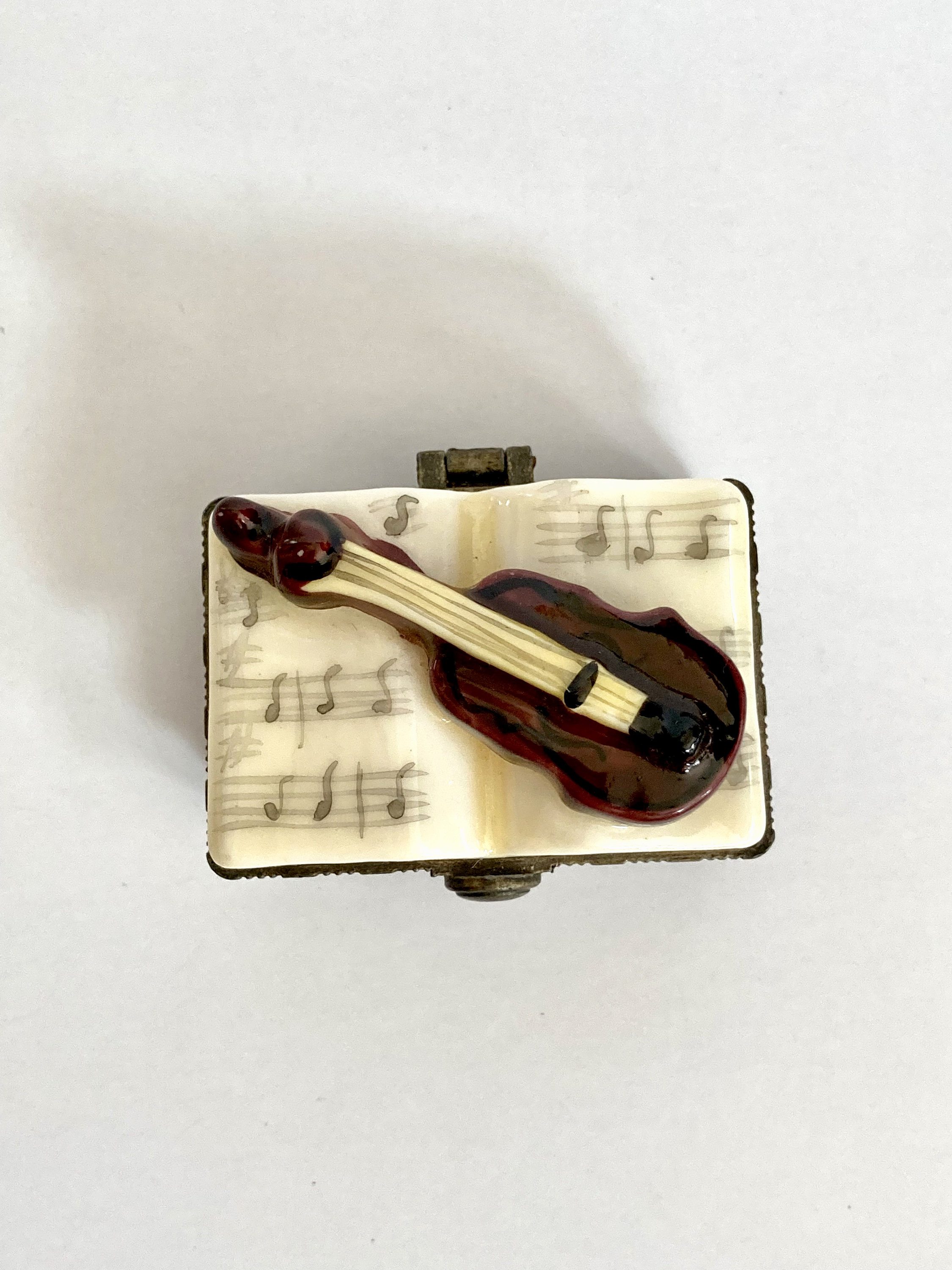 Set of 2 Ceramic Violin and Accordion Trinket Boxes Gift for - Etsy