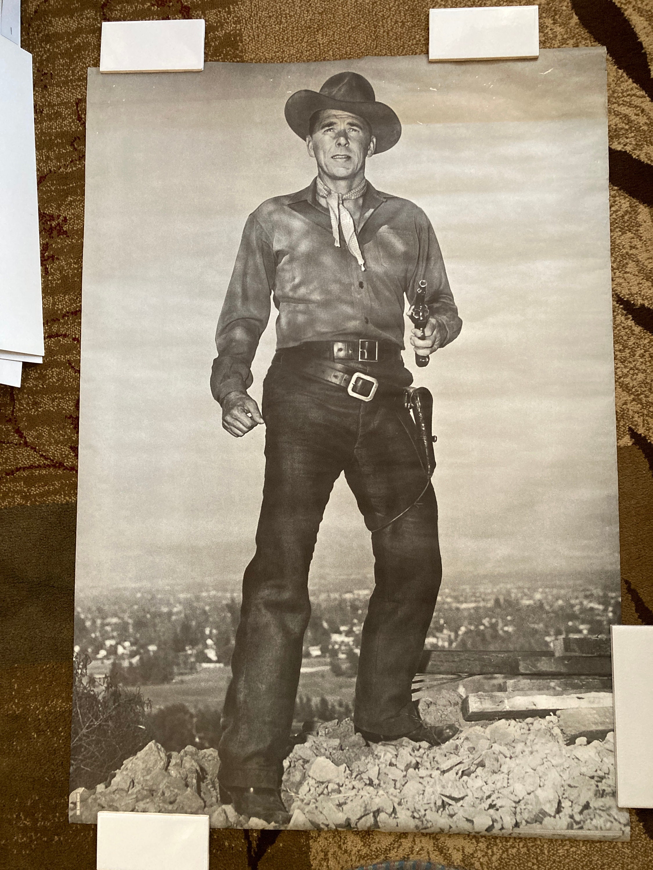 President Ronald Reagan Actor Cowboy Original Poster 1967 - Etsy