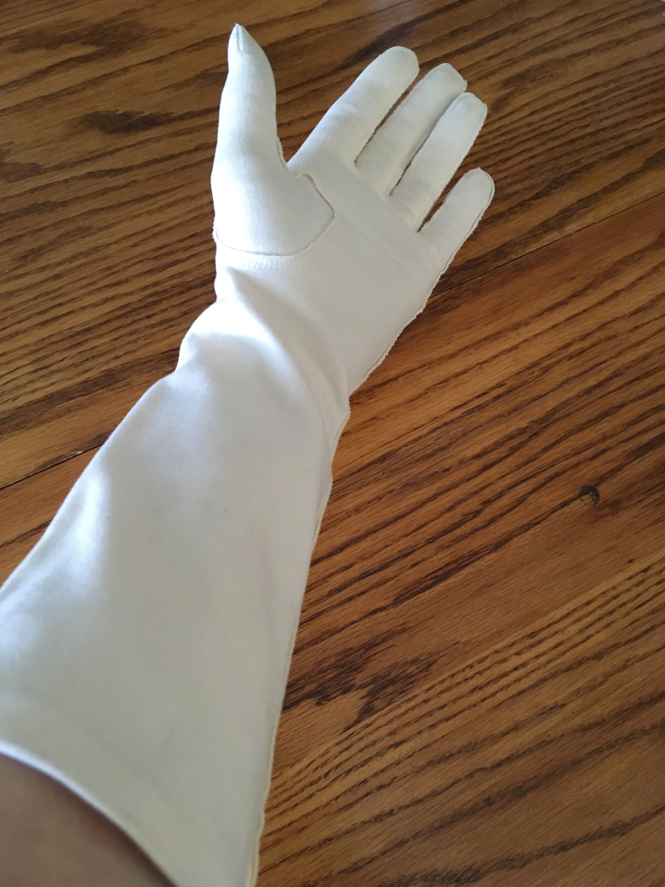 Vintage Unique Ivory Cotton Long Embroidered DRESS GLOVES Mesh - Etsy