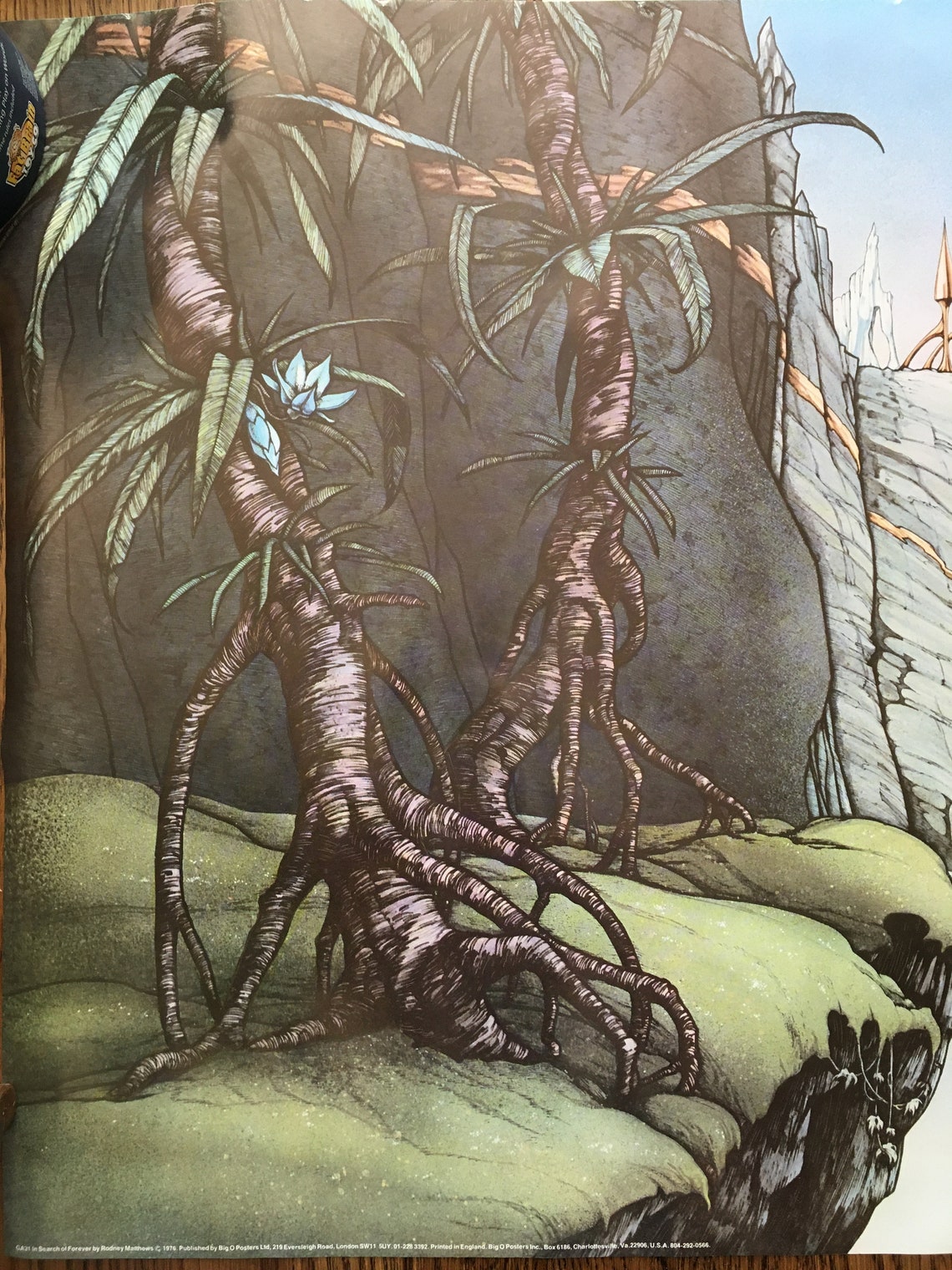 Rodney Matthews Fantasy Art Poster: in Search of Forever, 1976 Big O - Etsy