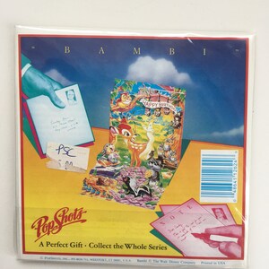 Vintage Bambi and Lion King Pop Shots 3D Pop up Birthday Cards Lot of 2 ...