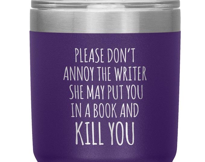Writer Mug Author Mug, Gifts for Writers Women, Please Do Not Annoy the ...