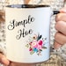 Simple Hoe Mug Funny Floral Coffee Cup Rude Gag Gift Idea for | Etsy
