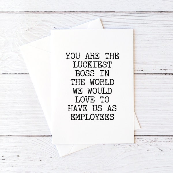 Funny Card for New Boss - Etsy
