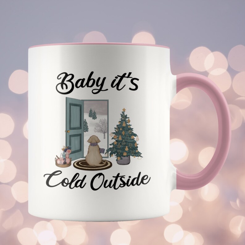 Baby It's Cold Outside Mug Christmas Gift Cute Winter Scene Mugs With ...