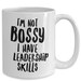 Bossy Mug I'm Not Bossy Boss Mugs Girl Boss Mug Office Mug Funny Mugs ...