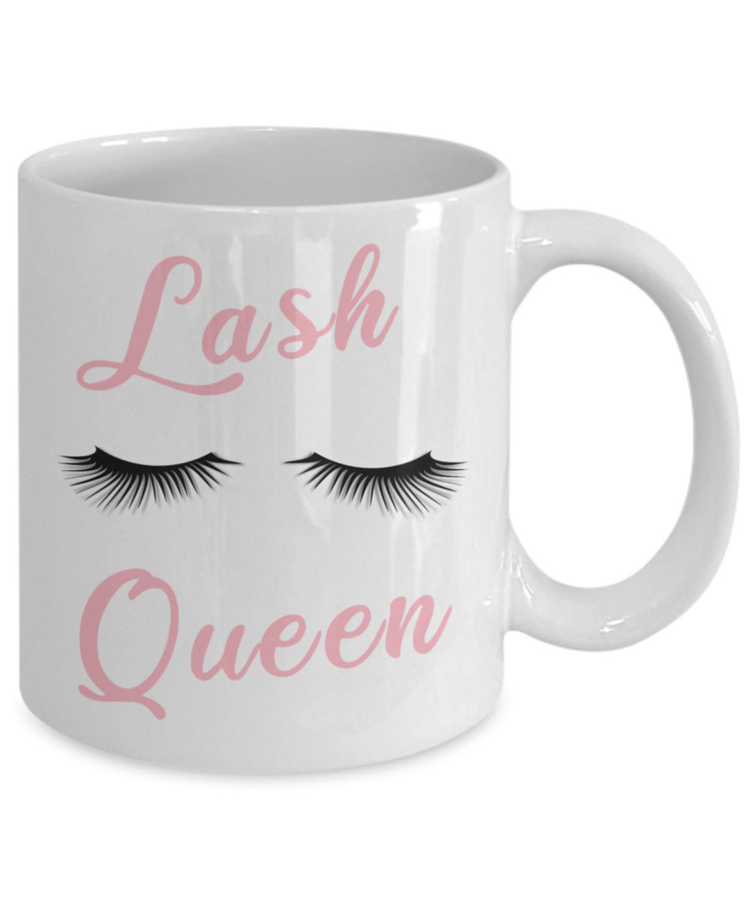 Lash Queen Mug Lash Tech Gift Lashes Technician Gift Idea Coffee Cup ...