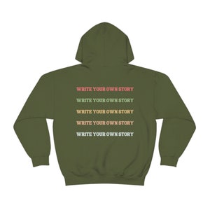 Quote Hoodie, Hoodie Words on Back, Mental Health Hoodie, Positive ...