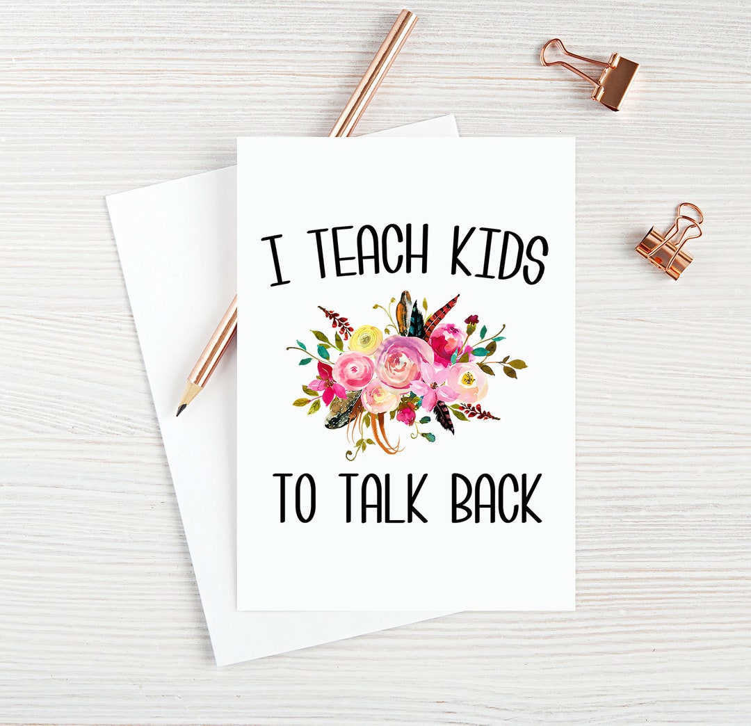 Speech Therapist Card SLP Card Thank You Card for Speech Language ...