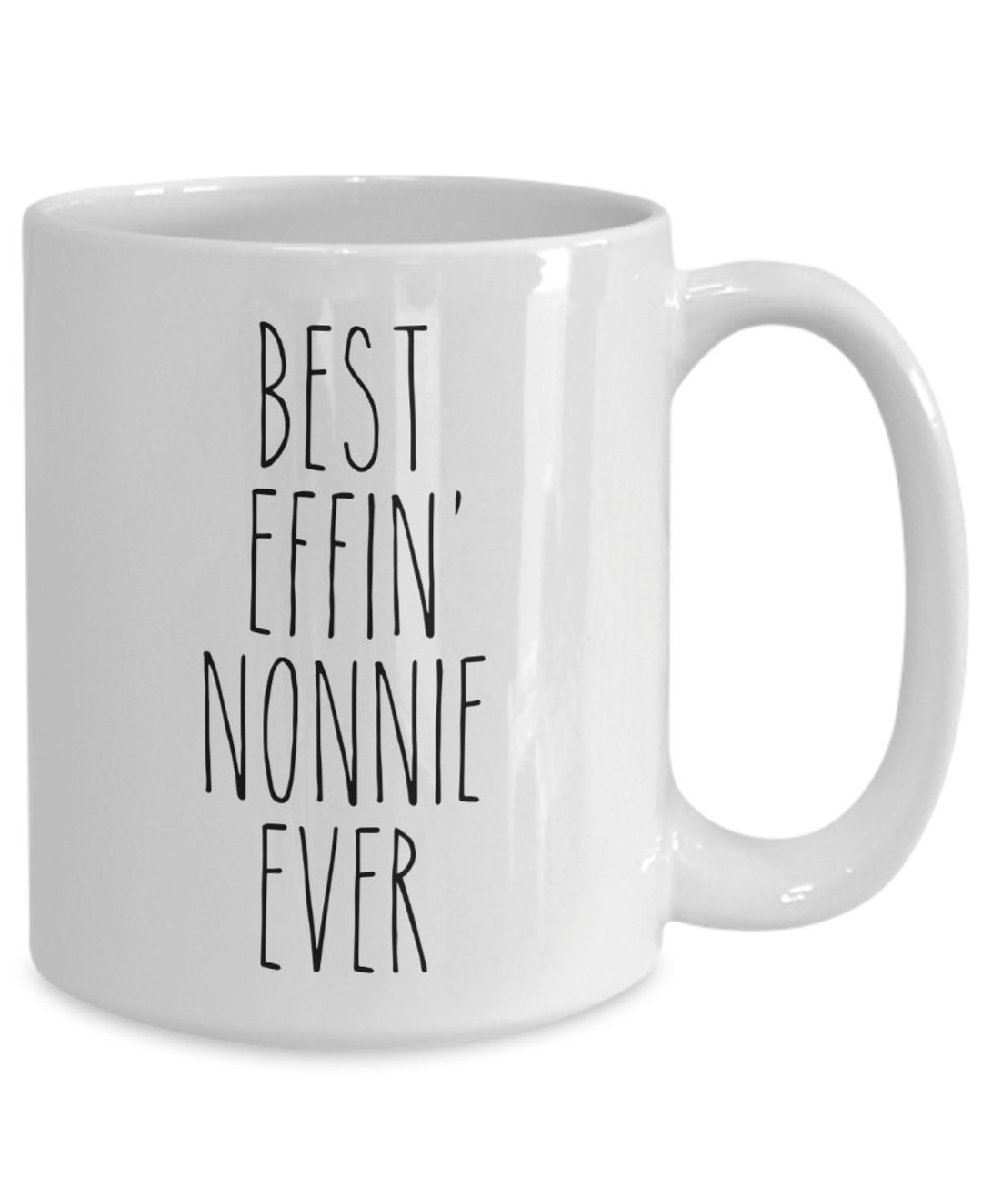 Gift for Nonnie Best Effin' Nonnie Ever Mug Coffee Cup Funny Nonnie Mug ...