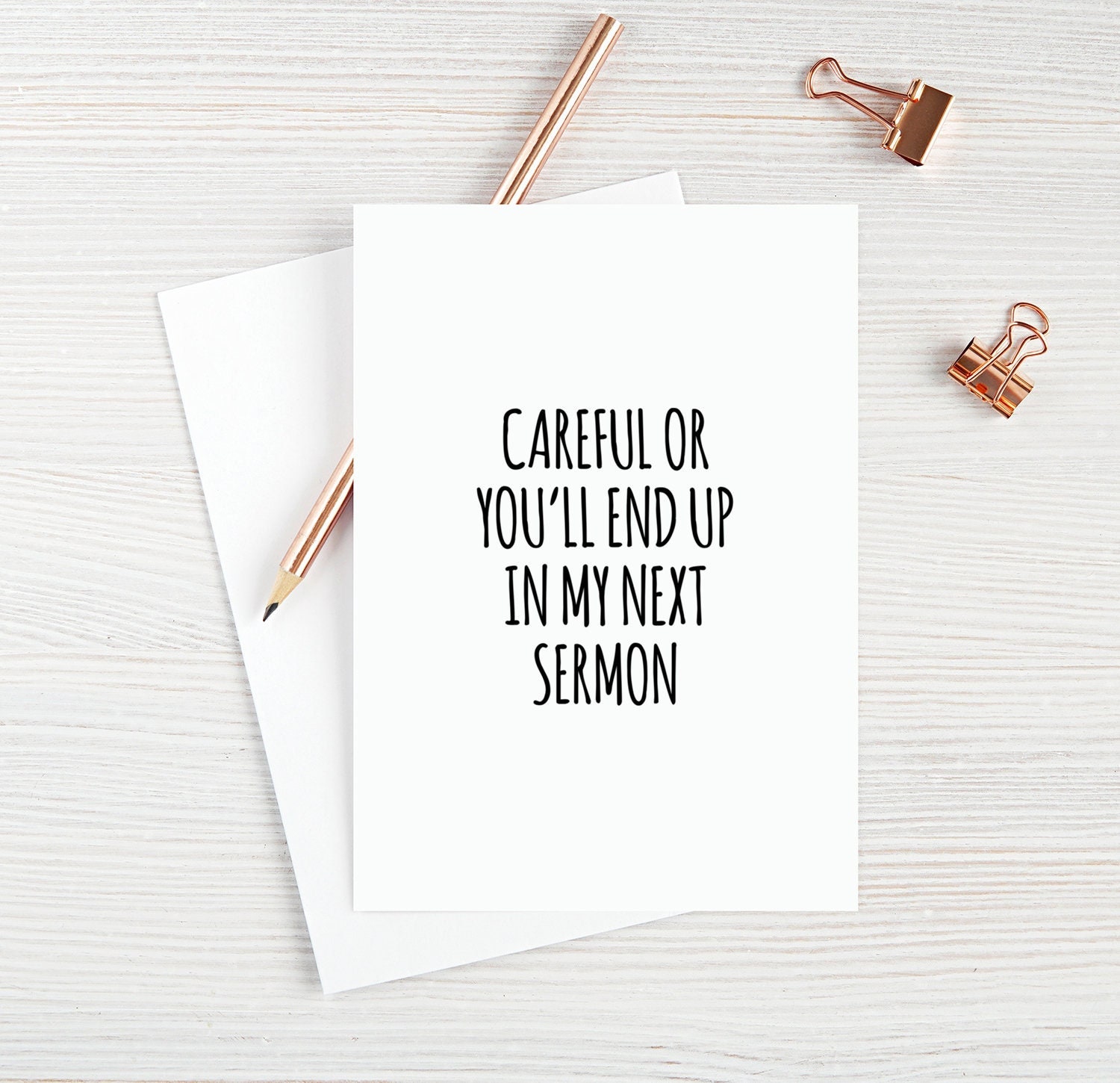 Preacher Card for Preacher Funny Minister Card Pastor Card - Etsy