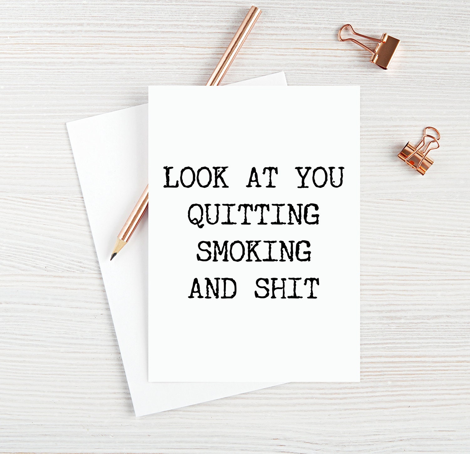 Quit Smoking Card Quitting Smoking Card Congratulations Card - Etsy