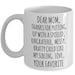 Dear Mom Mug Mother's Day Gift Mom Present Funny Gifts for Moms Cute ...