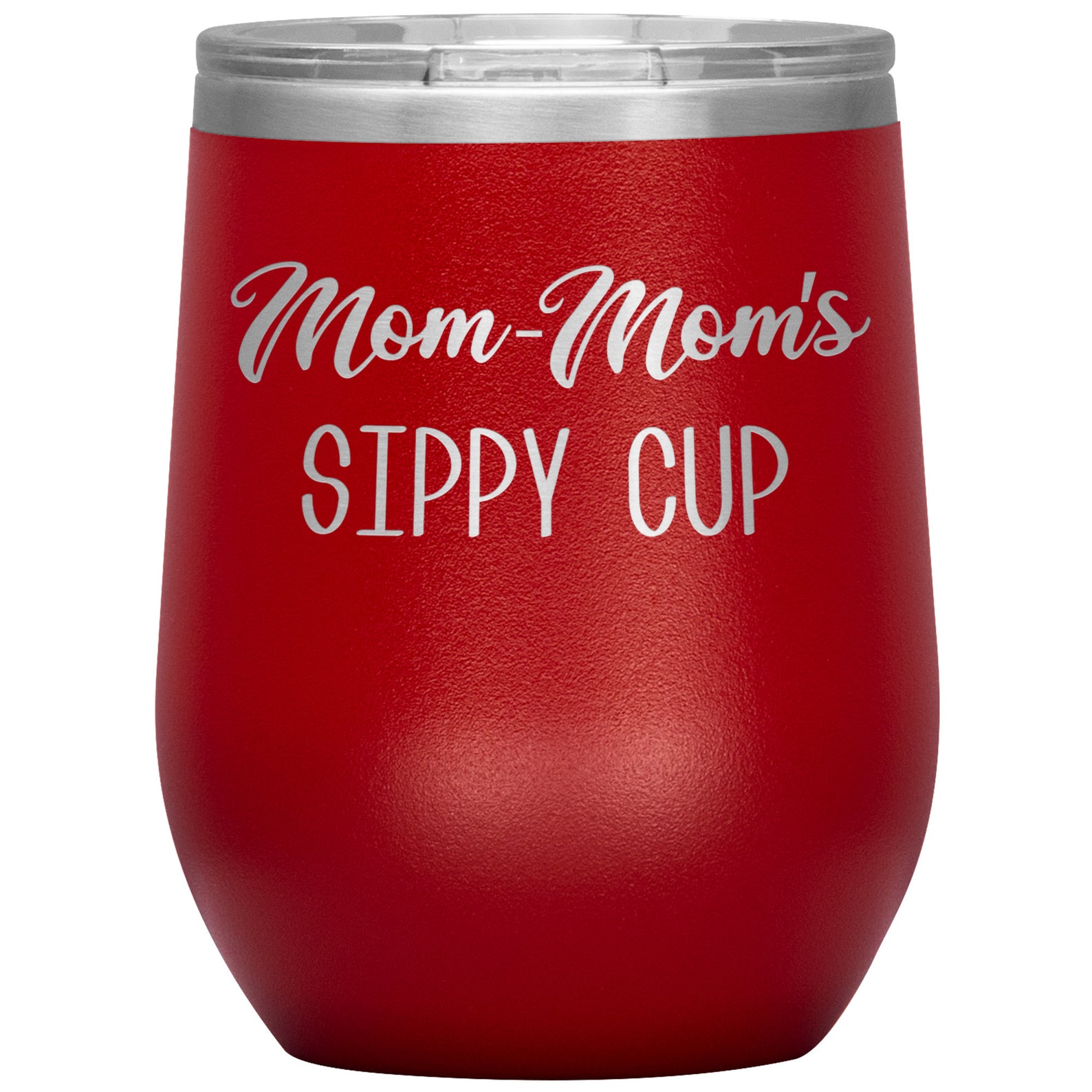 Mom-mom's Sippy Cup Wine Tumbler Mom Mom Gifts Funny | Etsy