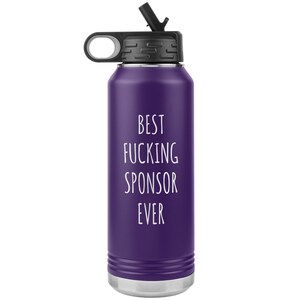 Worlds Best Sponsor Ever Water Bottle Funny AA Gifts for Sponsors ...