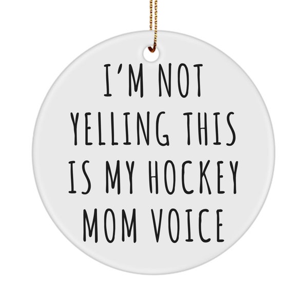 Hockey Mom Christmas Ornaments Etsy
