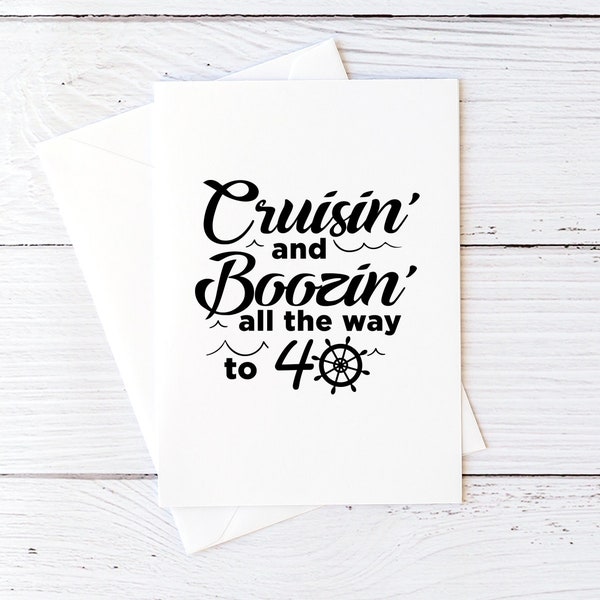 40th Birthday Cruisin and Boozin - Etsy