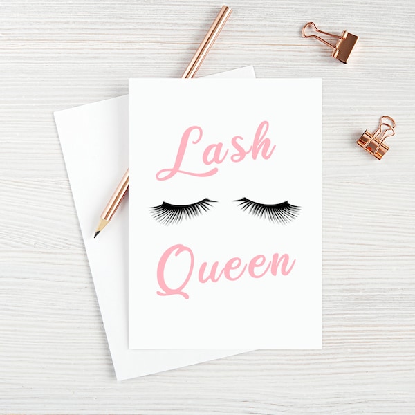 Lashes Greeting Card - Etsy