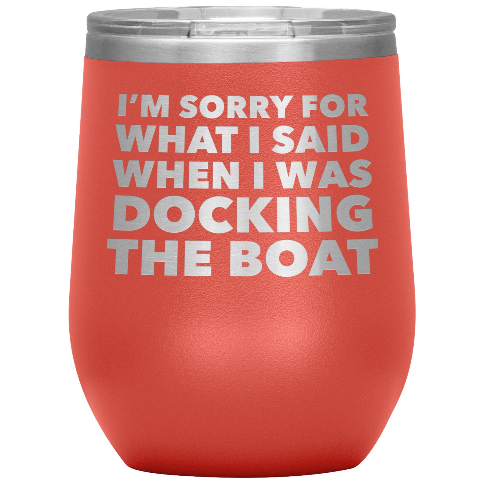 Boating Gifts Funny Boater Wine Tumbler for a Boat Owner | Etsy