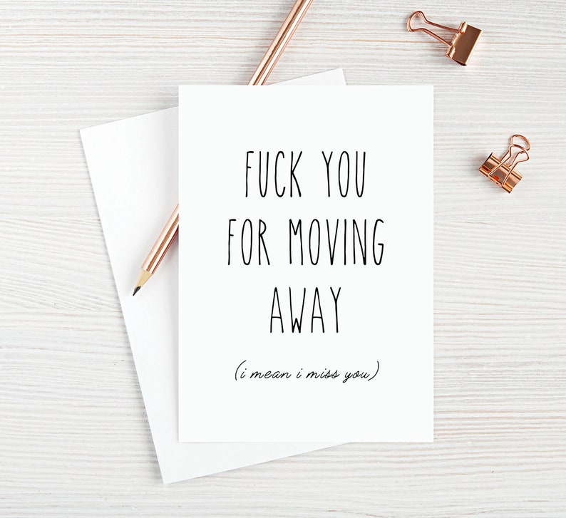 Best Friend Moving Away Gifts, Moving Away Card, New Home Card, Moving ...