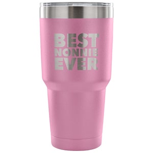 Nonnie Gifts Best Nonnie Ever Tumbler Metal Mug Double Wall Vacuum ...