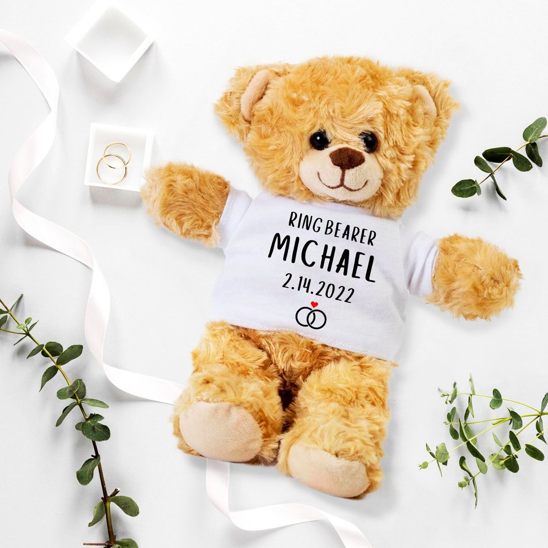 Ring Bearer Proposal, Custom Teddy Bear, Ring Bear, Ring Bear Proposal ...